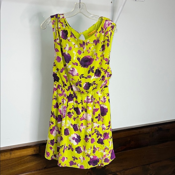 Alice + Olivia | Dresses | Alice Olivia Vibrant Neon Lime Green And ...